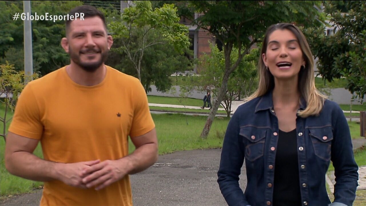 Rogério Tavares e Janaína Castilho do Globo Esporte Paraná encaram ...