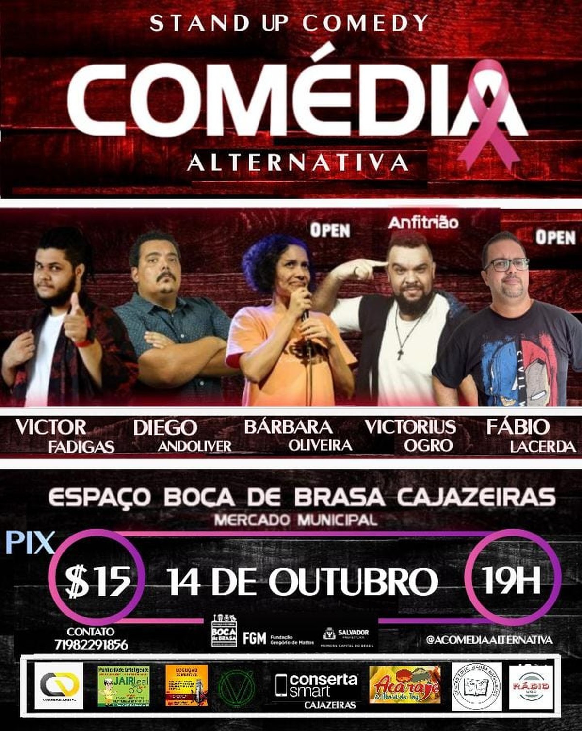 Show de stand up comedy ‘Comédia Alternativa’ acontece dia 14 de outubro | Tá Rolando | Rede Globo
