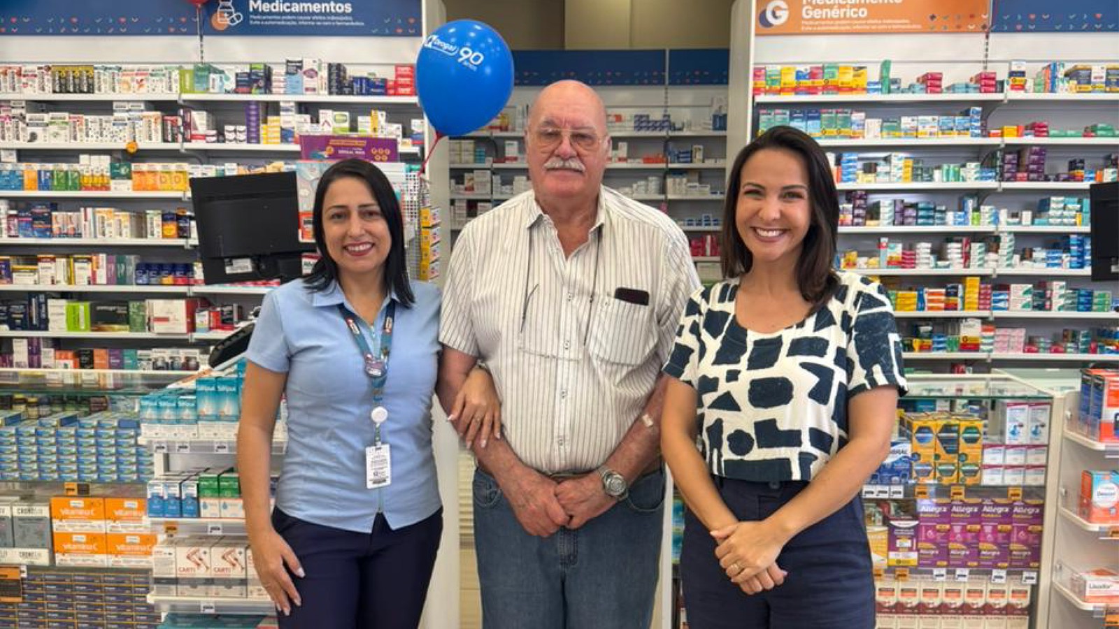 Clientes e colaboradores se beneficiam do apoio da Drogal | Rede globo