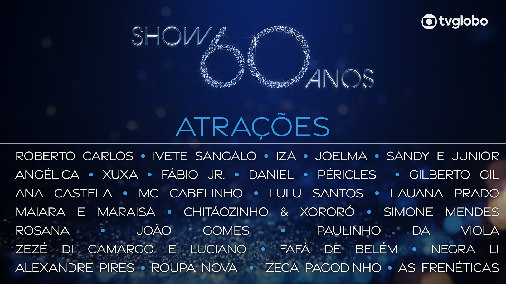 ‘Show 60 anos’ celebra a história da TV Globo com estrelas da mús ...