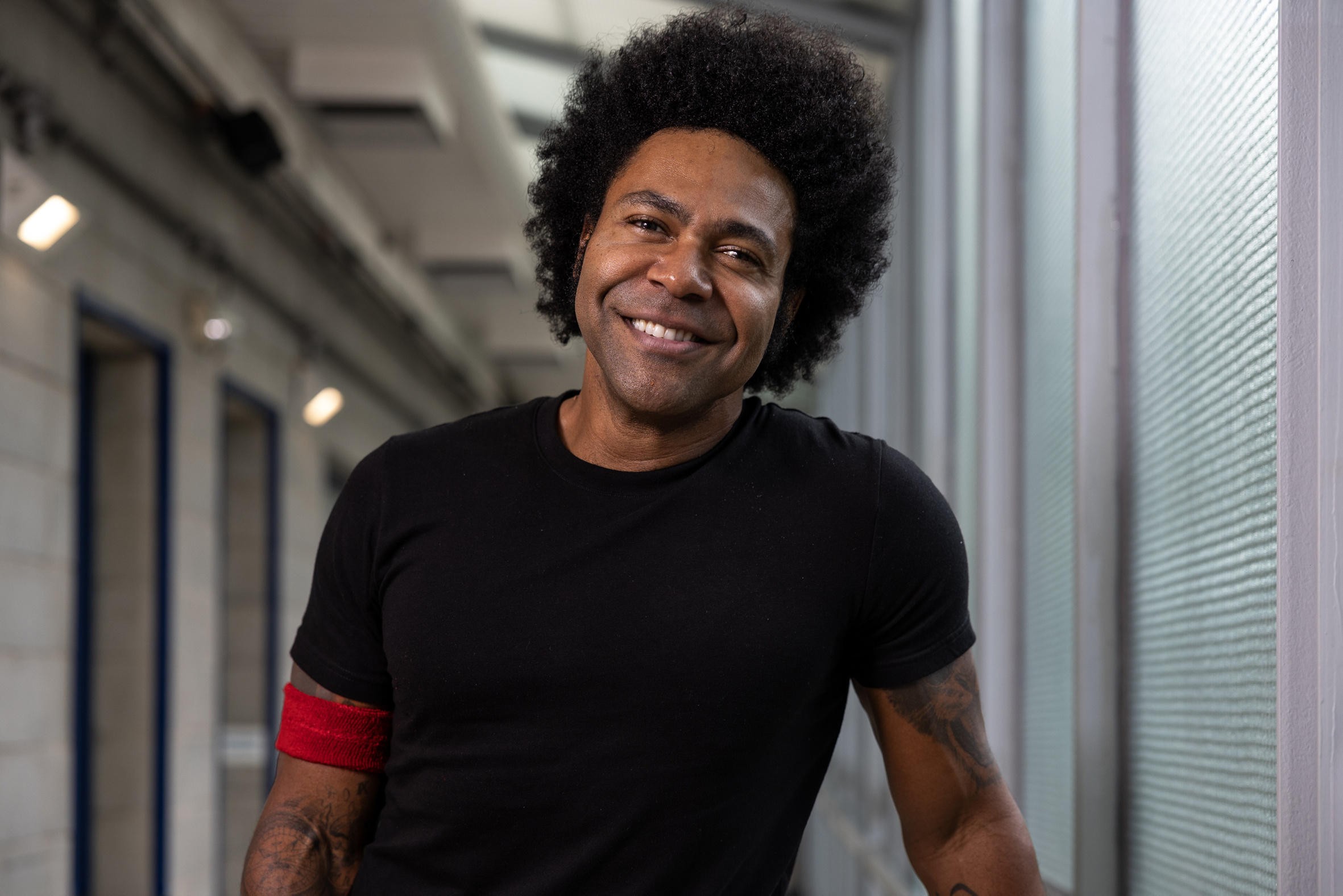 Thalles Roberto comenta a visita ao Centro de Treinamento do "Estrela da Casa" | Rede globo