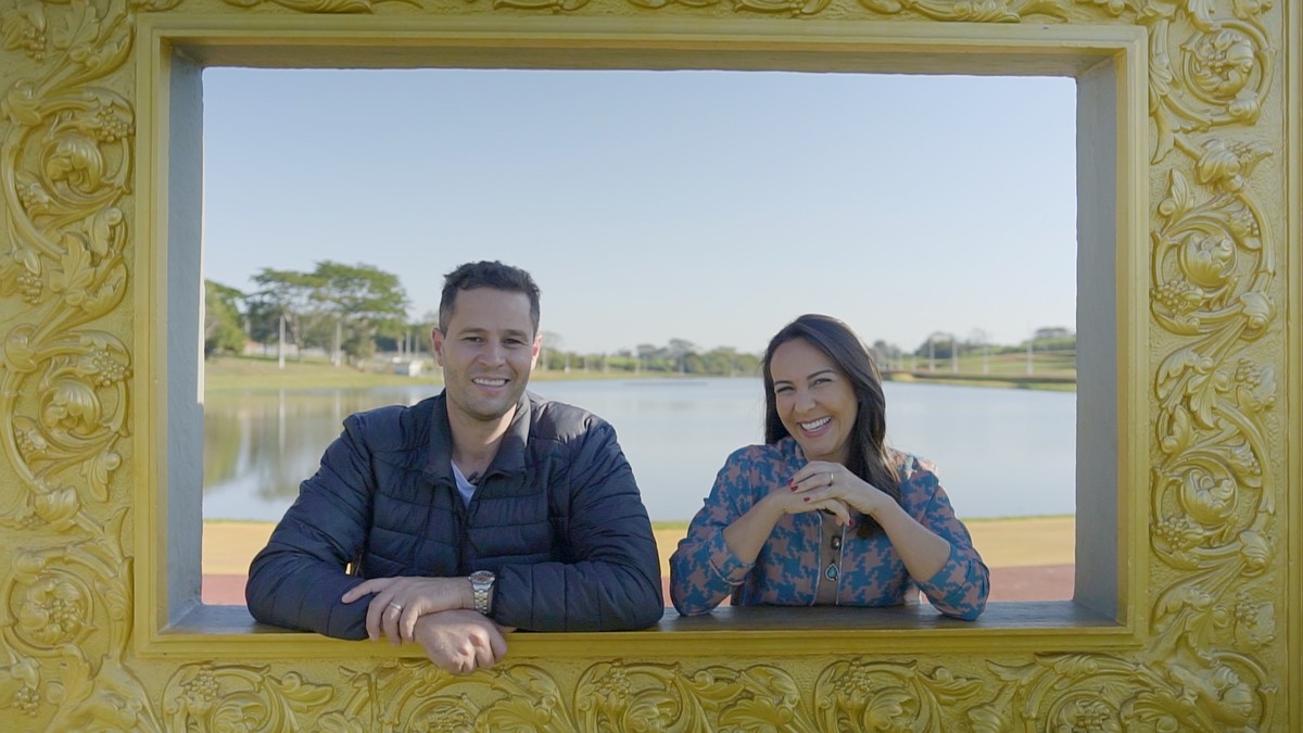 Leonardo e Tati Camargo visitam locais de cultura e lazer de Viradouro ...