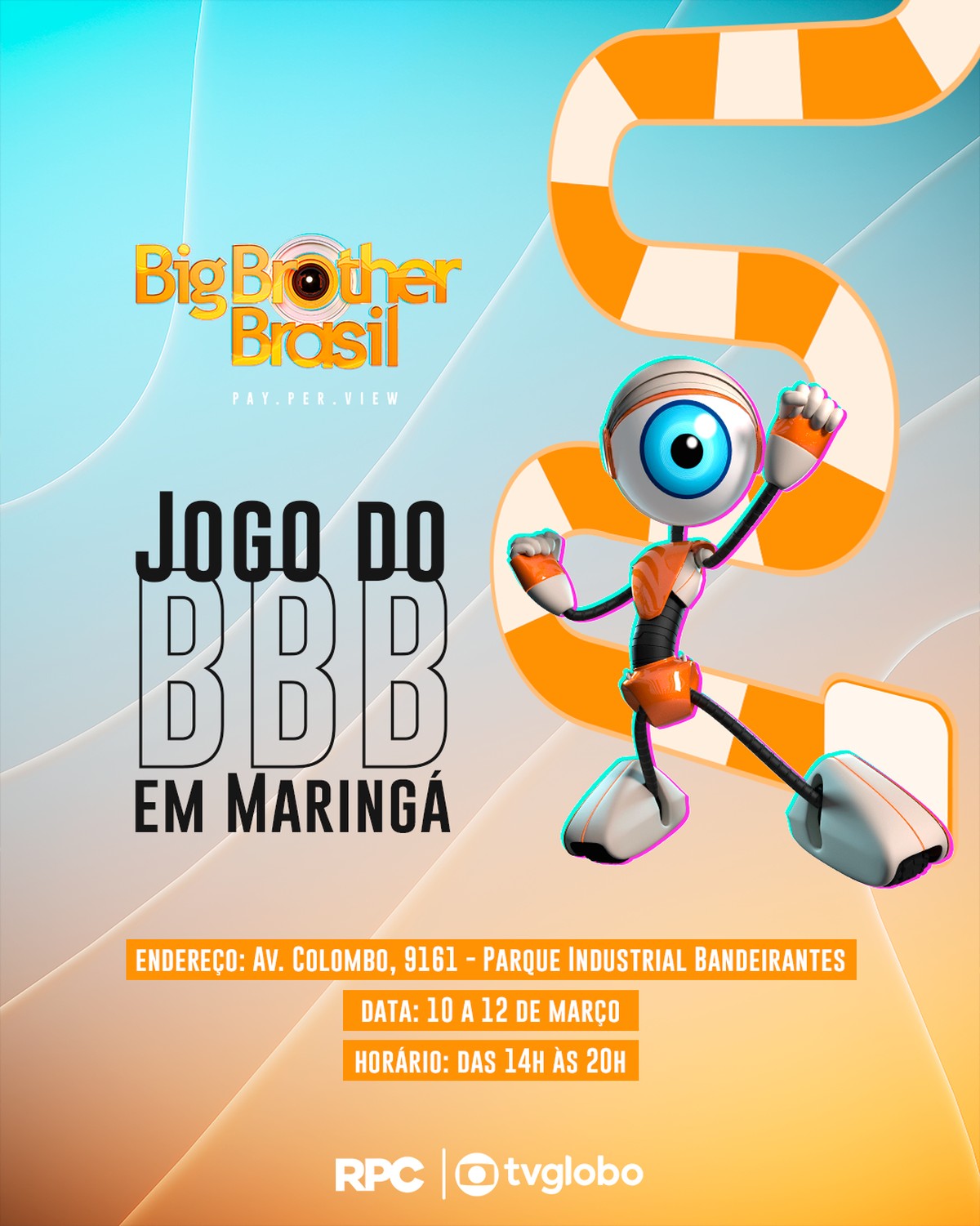 Shopping de Maringá recebe jogo gigante do 'BBB'