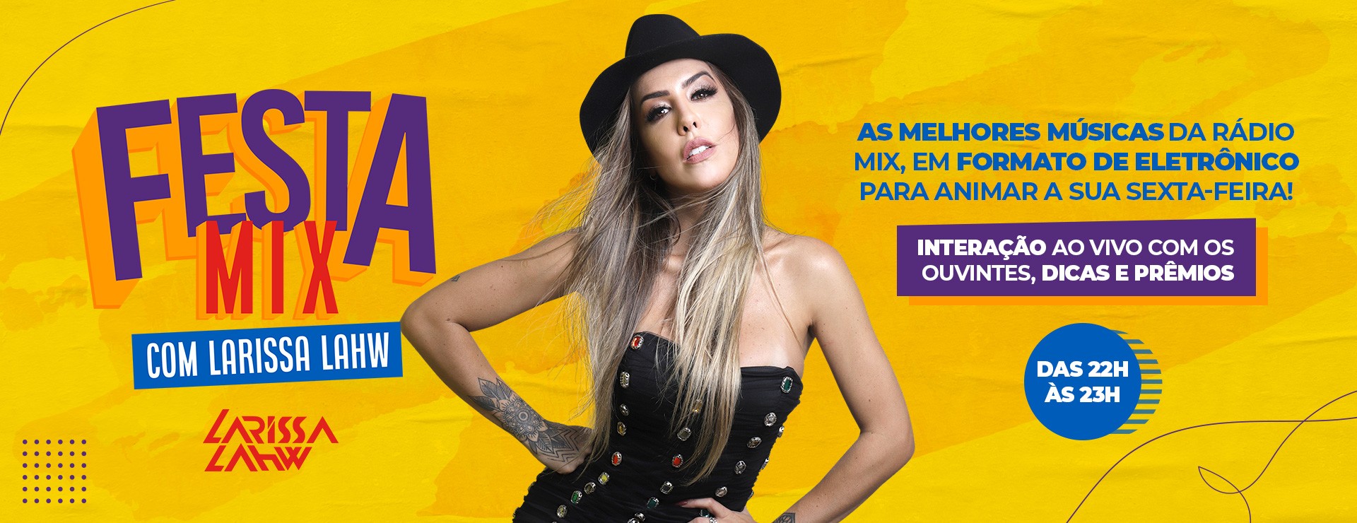 Rádio MIX FM lança programa com DJ Larissa Lahw | Rede globo