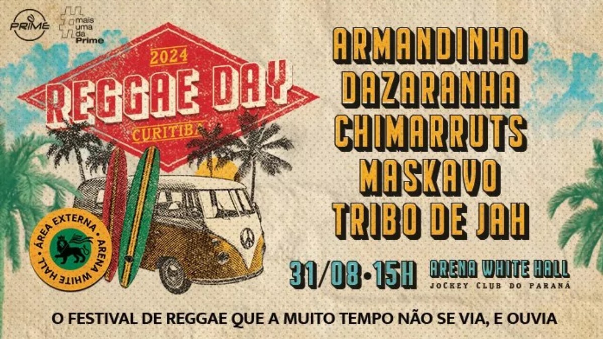 Reggae Day Festival em Curitiba: garanta 50% de desconto nos ingressos ...