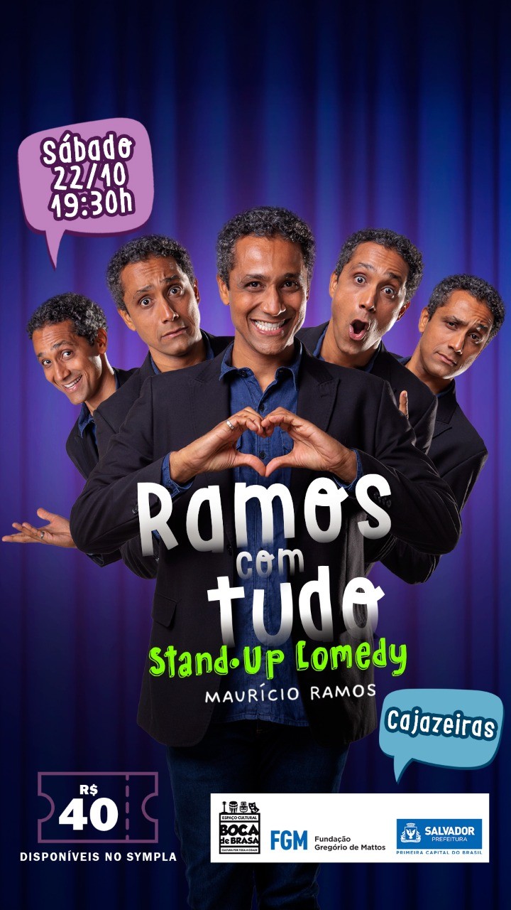 Comediante Maurício Ramos apresenta show de stand up ‘Ramos com Tudo ...